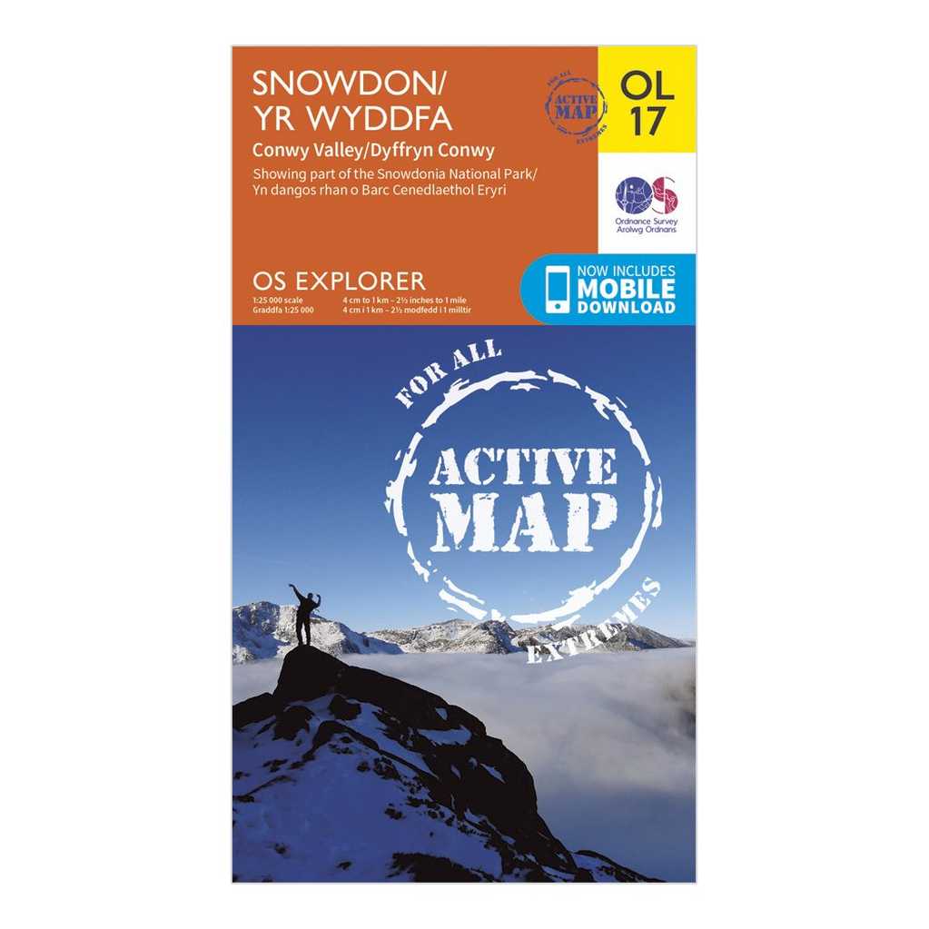 OS Explorer Active Map OL17 Snowdon – Escape To the Great Outdoors